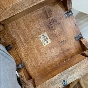 Pier 1 | Accents | Vintage Handcrafted Wooden Treasure Chest Trunk ...